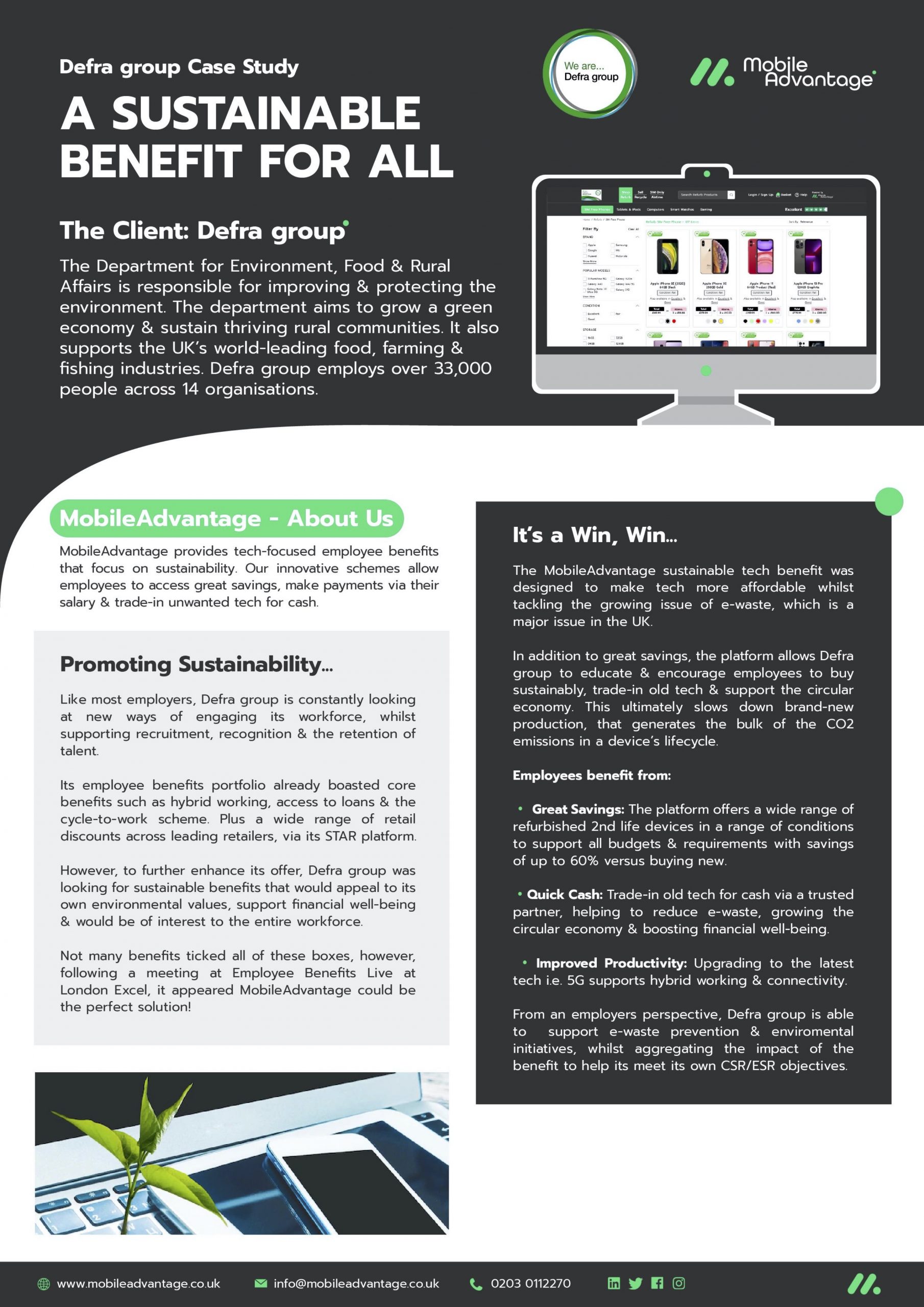 Defra Group - A Sustainable Benefit For All - MobileAdvantage